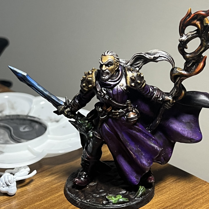 3D Print of Wappellious Spellbrush - Human Wizard/Rogue Hero by ccrosby4