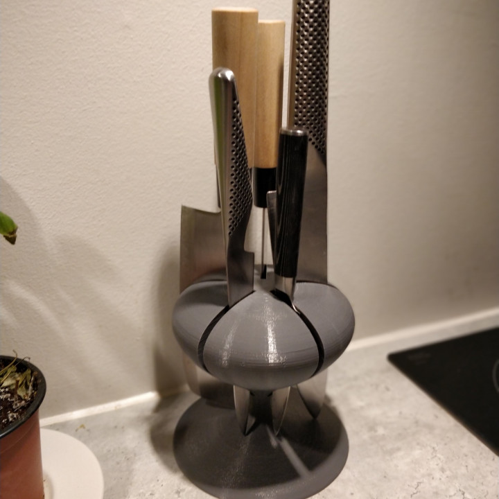 3D Printable Compact knife stand by Leonidas Lundell