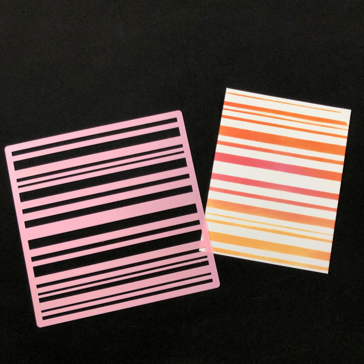 3D Printable Stencil - Stripey Stripe! by Mike