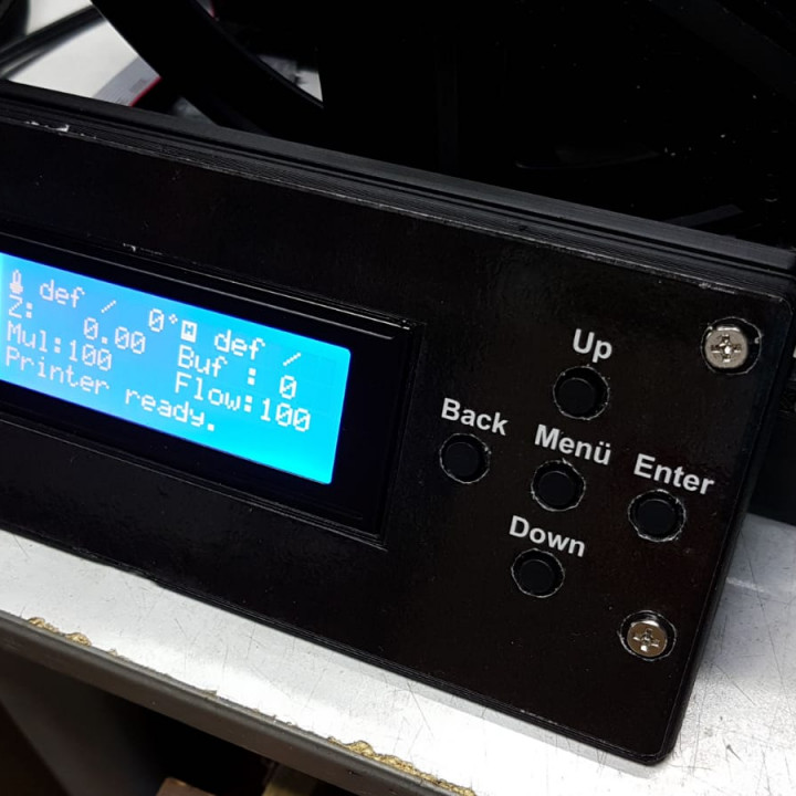 3D Printable Display Cover by Detlef Pfotenhauer