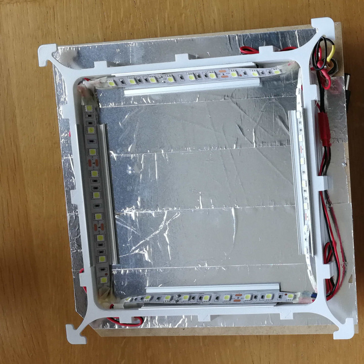 3D Printable Lithophane with IKEA RIBBA frame and led lighting by ...
