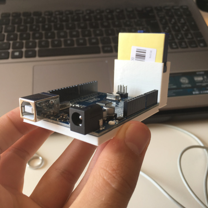 3d Printable Arduino Uno Mini Breadboard Mount By 3dextrusion