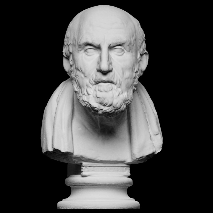 3D Printable Portrait of Chrysippos by SMK - Statens Museum for Kunst