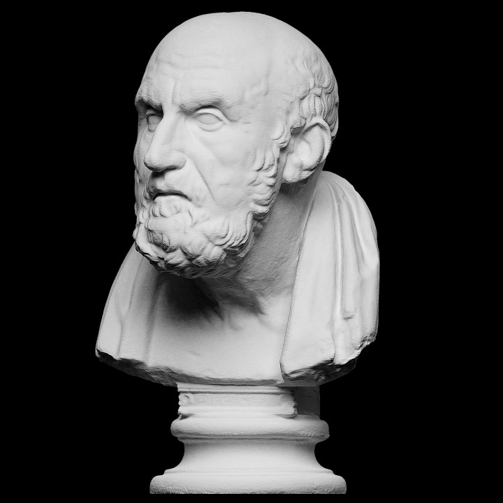 3D Printable Portrait of Chrysippos by SMK - Statens Museum for Kunst