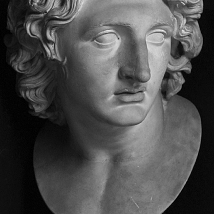 3D Printable Ideal Portrait of Alexander the Great as Helios by SMK ...