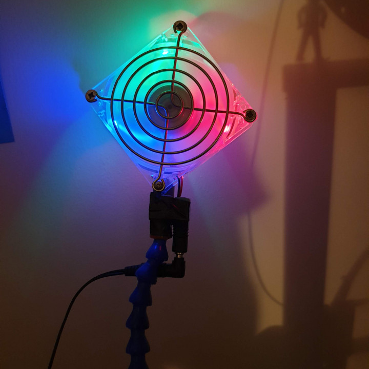 3D Printable Coolant Pipe Fan Mount by Sam