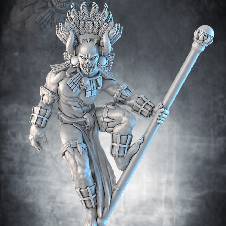 3D Printable Aztec God by Ghamak