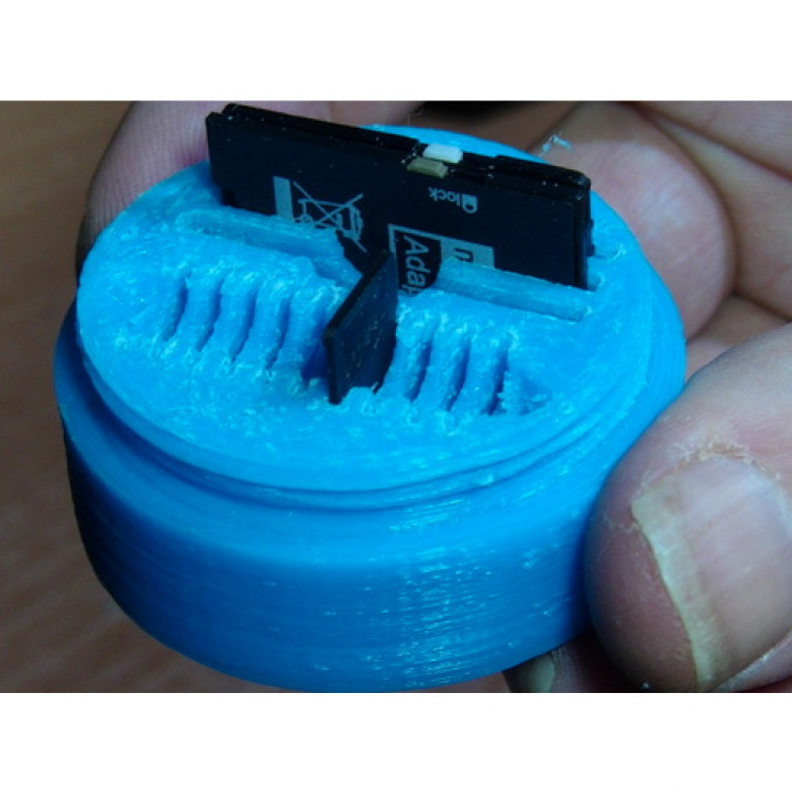 3D Printable SD Card Holder by Billy Tail