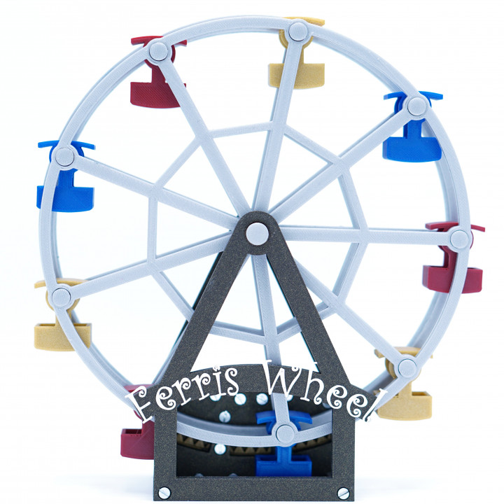 3D Printable Pneumatic Ferris Wheel by Vincent Groenhuis
