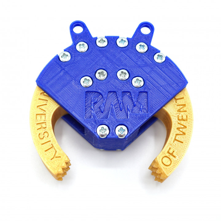 3D Printable Pneumatic gripper by Vincent Groenhuis