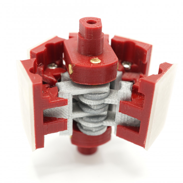 3D Printable R-66 Pneumatic rotary engine by Vincent Groenhuis
