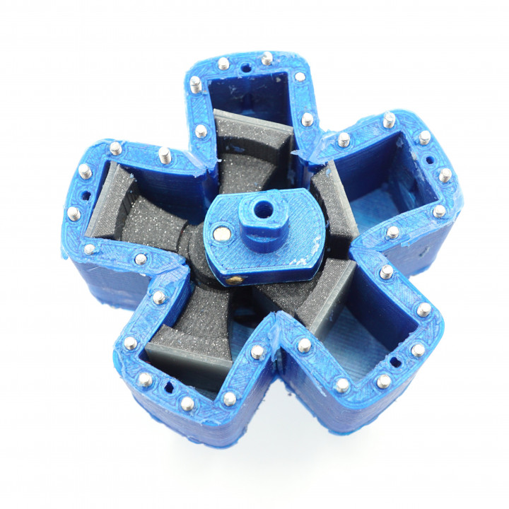 3D Printable R-66 Pneumatic rotary engine by Vincent Groenhuis