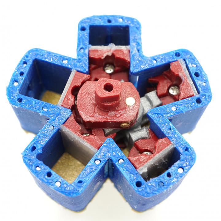 3D Printable R-66 Pneumatic rotary engine by Vincent Groenhuis