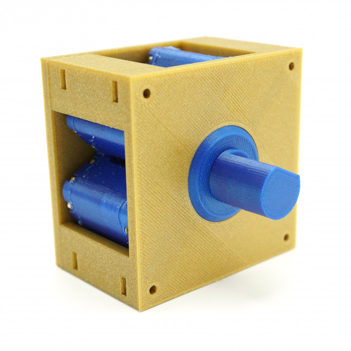 3D Printable R-66 Pneumatic rotary engine by Vincent Groenhuis