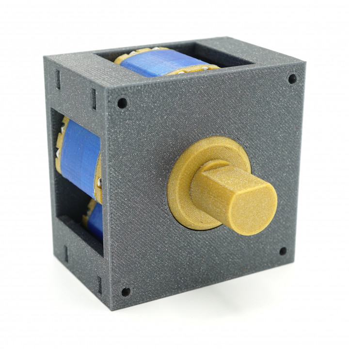 3D Printable R-66 Pneumatic rotary engine by Vincent Groenhuis