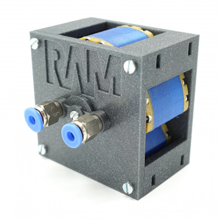 3D Printable R-66 Pneumatic rotary engine by Vincent Groenhuis