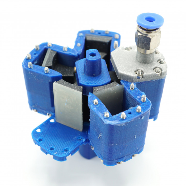 3D Printable R-66 Pneumatic rotary engine by Vincent Groenhuis