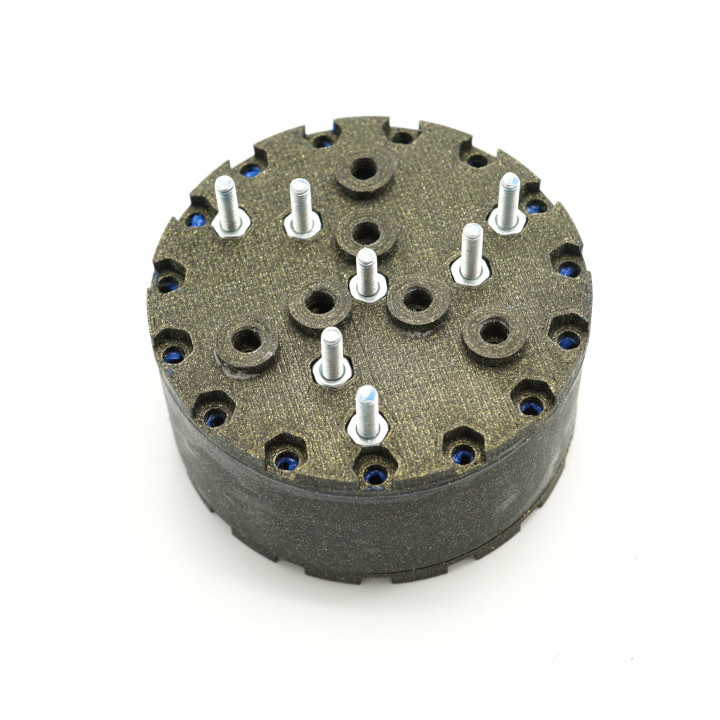 3D Printable R-64 Pneumatic rotational stepper motor by Vincent Groenhuis