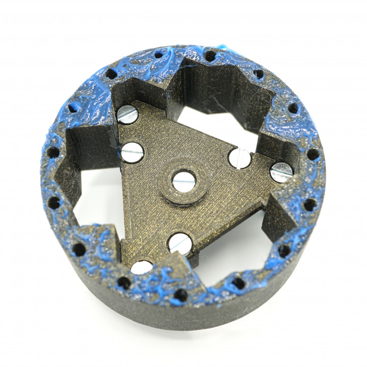 3D Printable R-64 Pneumatic rotational stepper motor by Vincent Groenhuis