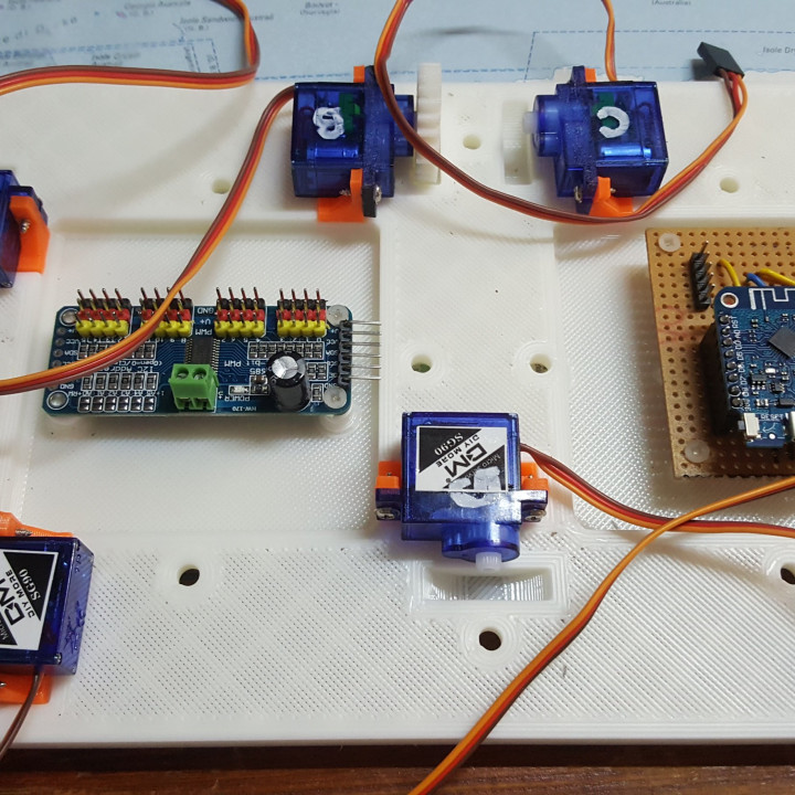 3D Printable Modular Seven Segment Display for Mechanical Servo Clock ...