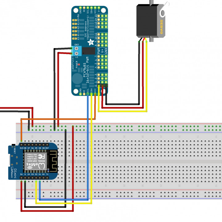 3D Printable Modular Seven Segment Display for Mechanical Servo Clock ...