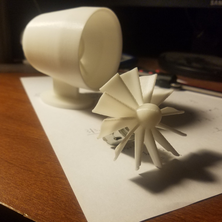3D Printable Electric Ducted Fan Kit by J.C. Eldridge