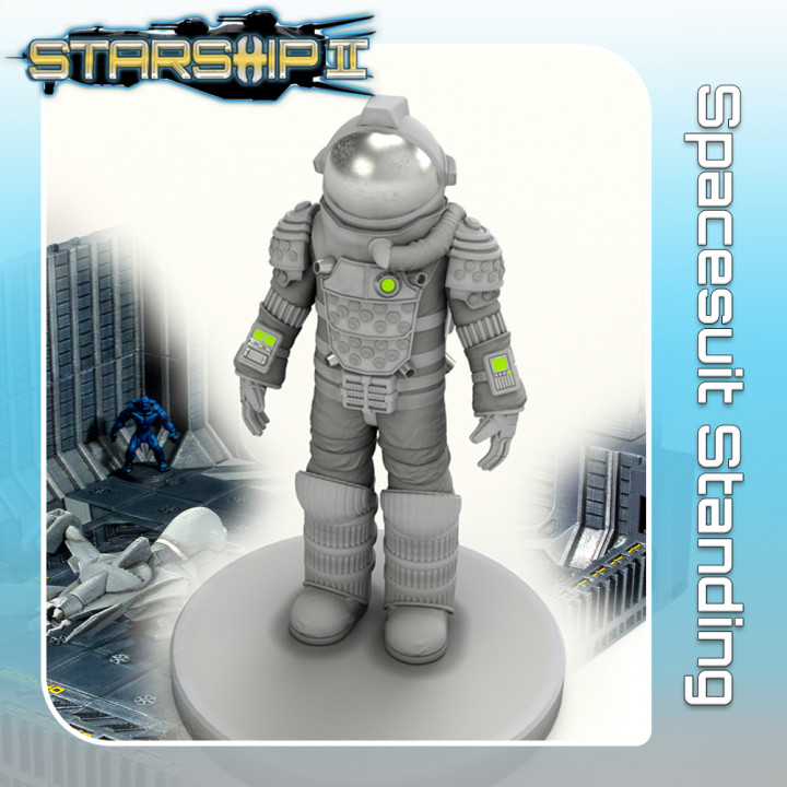3D Printable Spacesuit, Standing by 2nd Dynasty 3D Printable Spacesuit, Standing by 2nd Dynasty