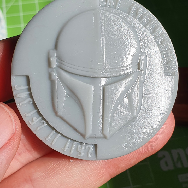 3D Print of The Mandalorian Coin by quartelli