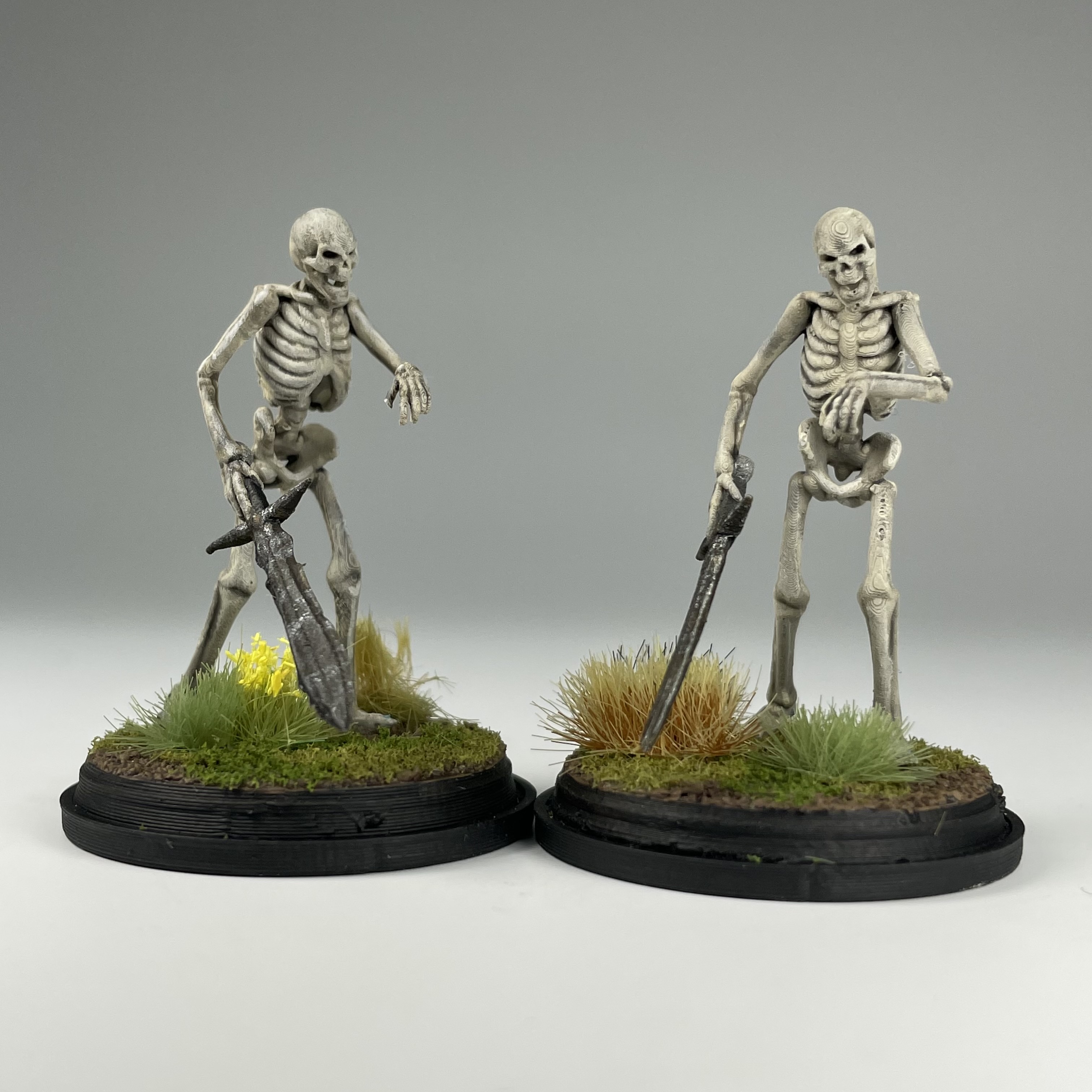 3D Print of Undead Skeleton Swordsmen - Tabletop Miniature by HoseNose ...