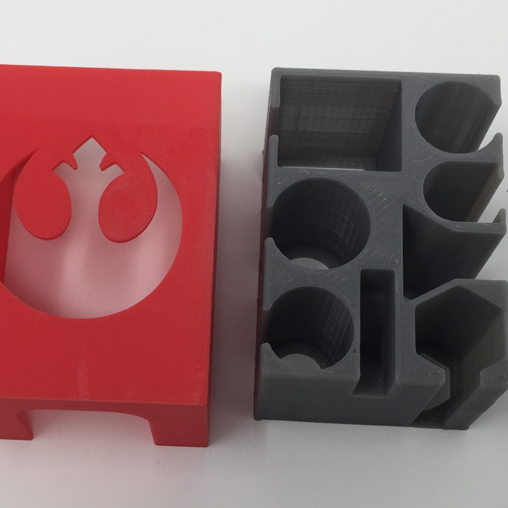 3D Printable X-Wing Miniatures Token Box Organizer by Decked Out Publishing