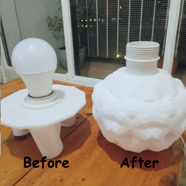 3D Printable Lamp with clap sensor by Abraham Rebori