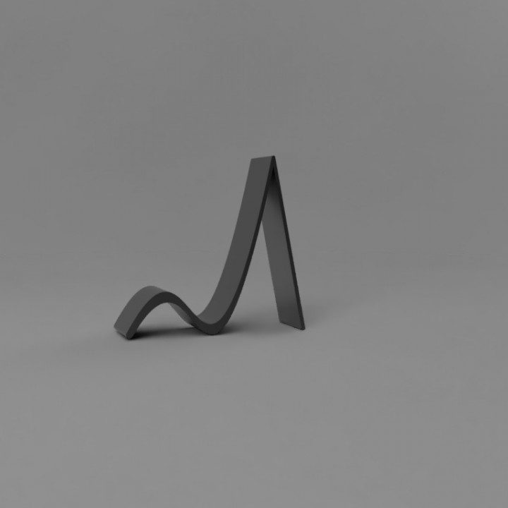 3D Printable Basic Phone Stand by Rick