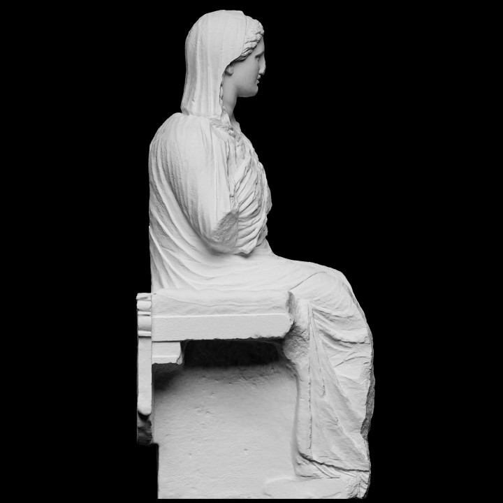 3D Printable Seated Woman, Demeter from Knidos by SMK - Statens Museum ...
