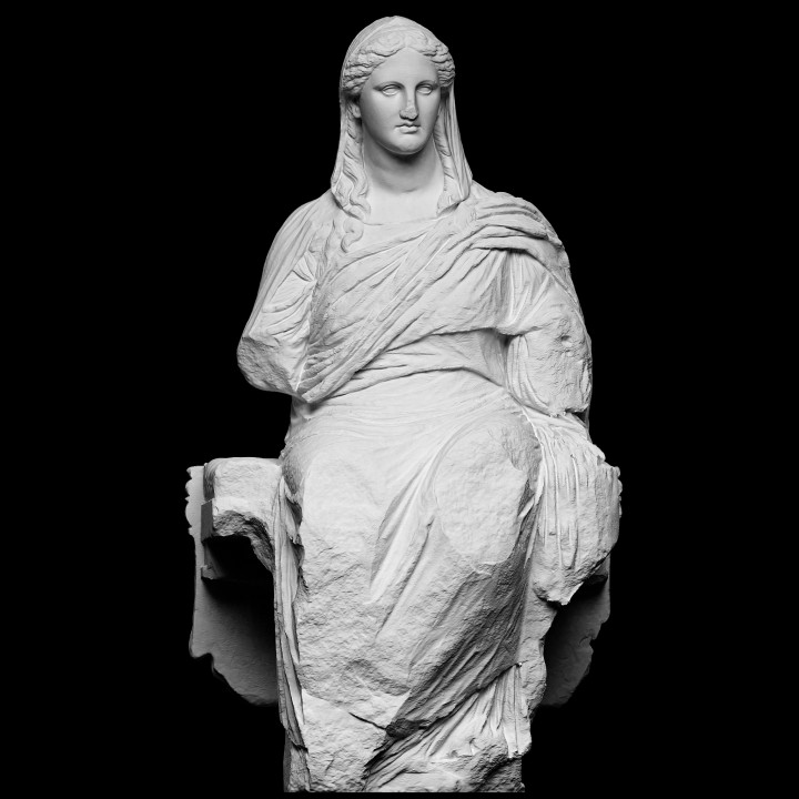 3D Printable Seated Woman, Demeter from Knidos by SMK - Statens Museum ...