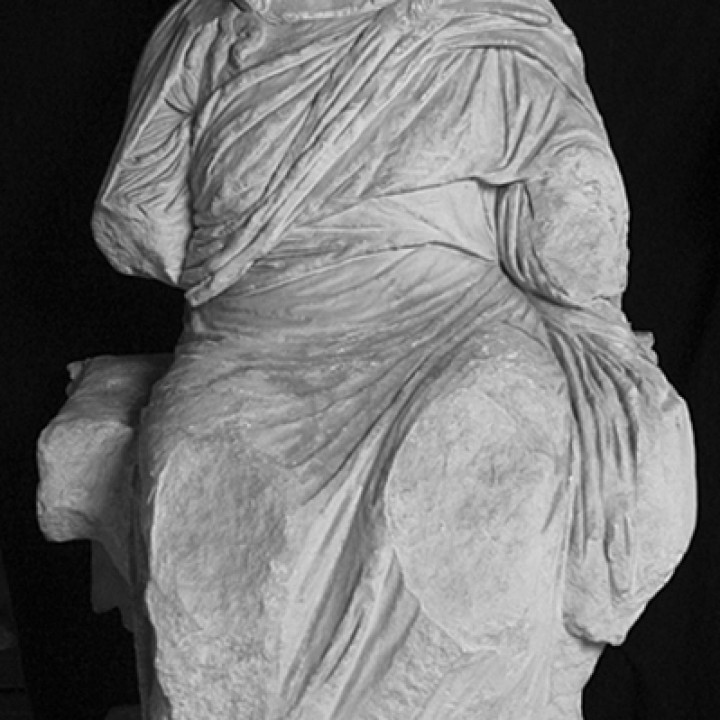 3D Printable Seated Woman, Demeter from Knidos by SMK - Statens Museum ...