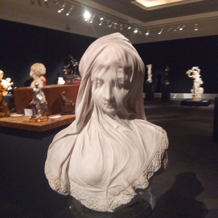 3D Printable Bust of a veiled woman by Scan The World