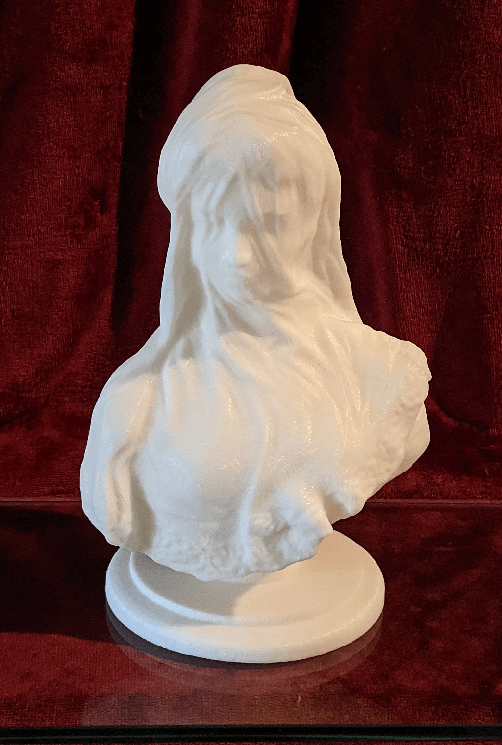 3D Printable Bust of a veiled woman by Scan The World