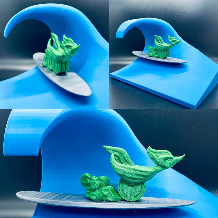 3D Printable Big Wave Surfing by FilamentOne