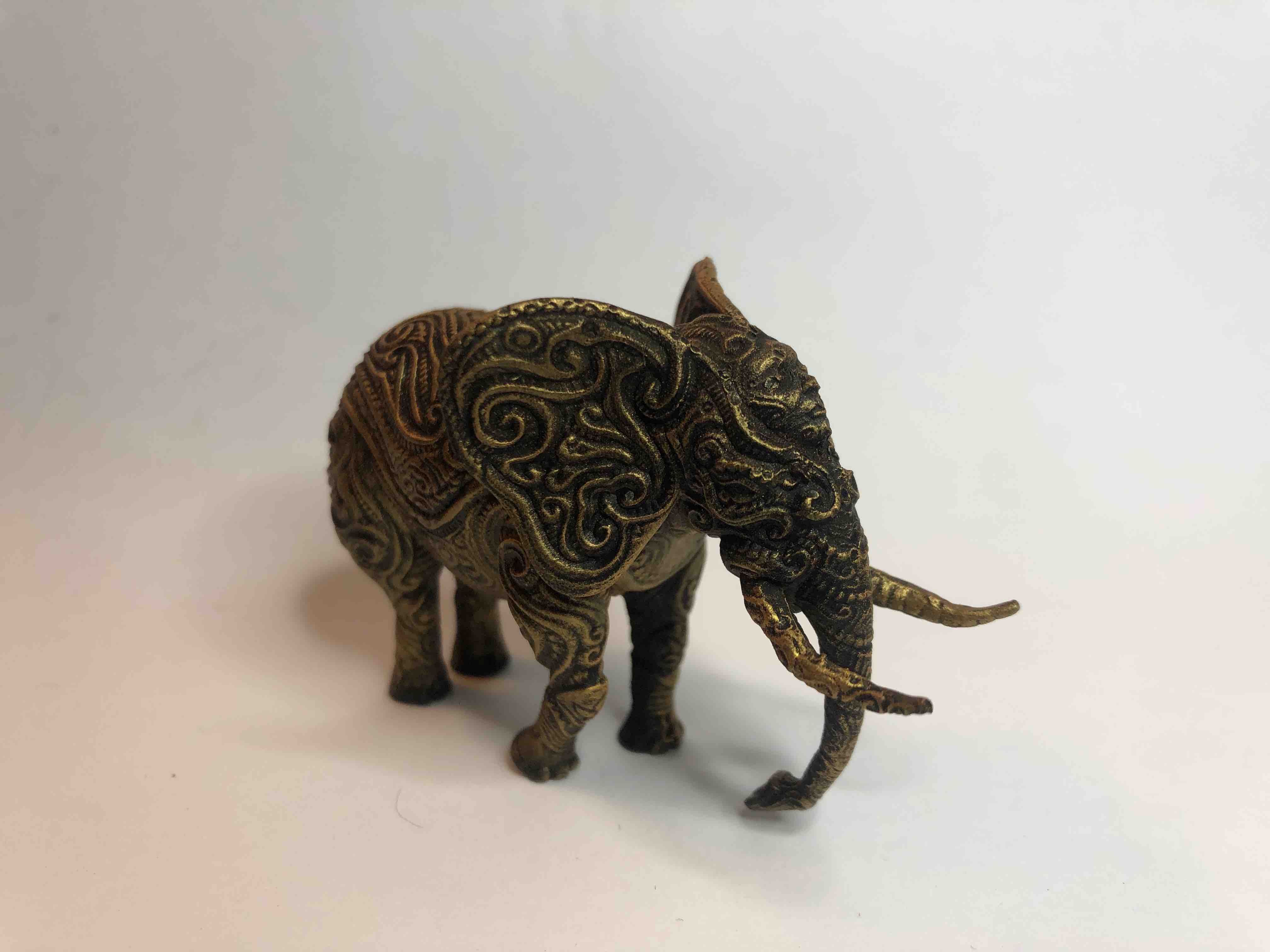 3D Printable Ornate Elephant by Zane Rogers