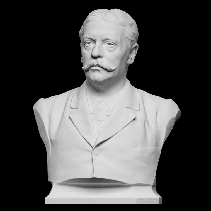 3D Printable Viktor Rydberg by Nationalmuseum