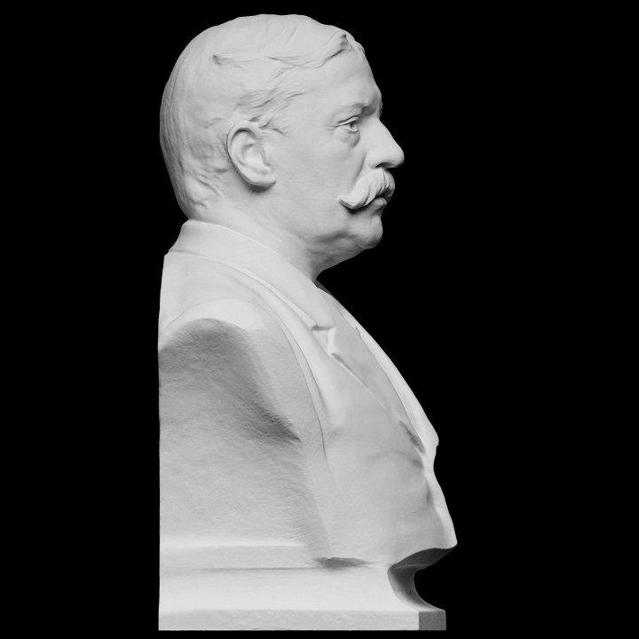 3D Printable Viktor Rydberg by Nationalmuseum