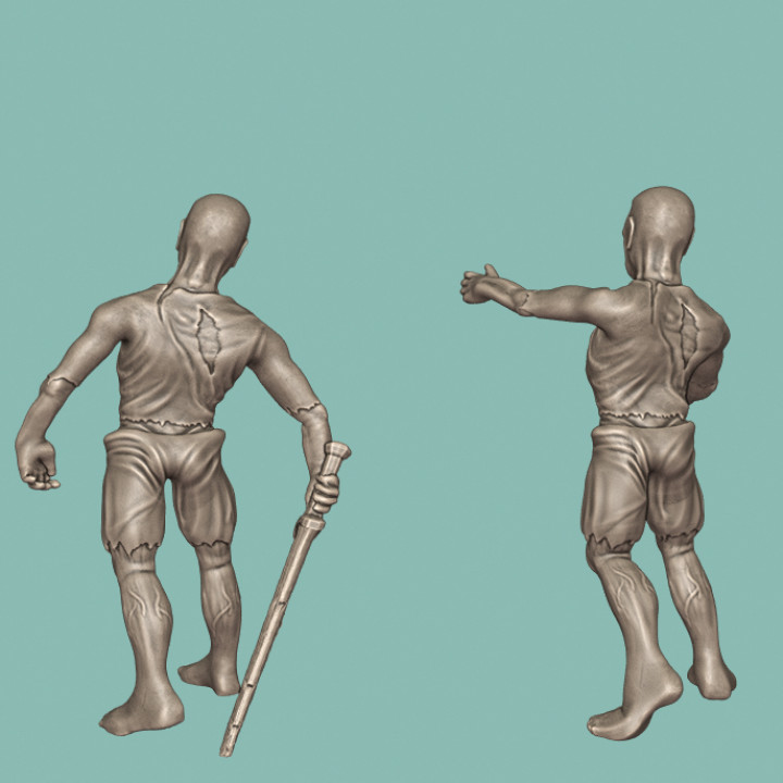 3D Printable Zombies! by Clay Rade