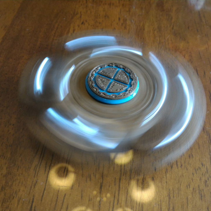 3D Printable Steampunk fidget spinner by Dan Keller