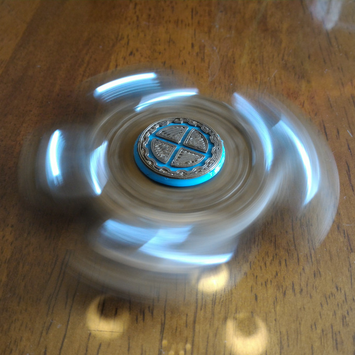 3D Printable Steampunk fidget spinner by Dan Keller