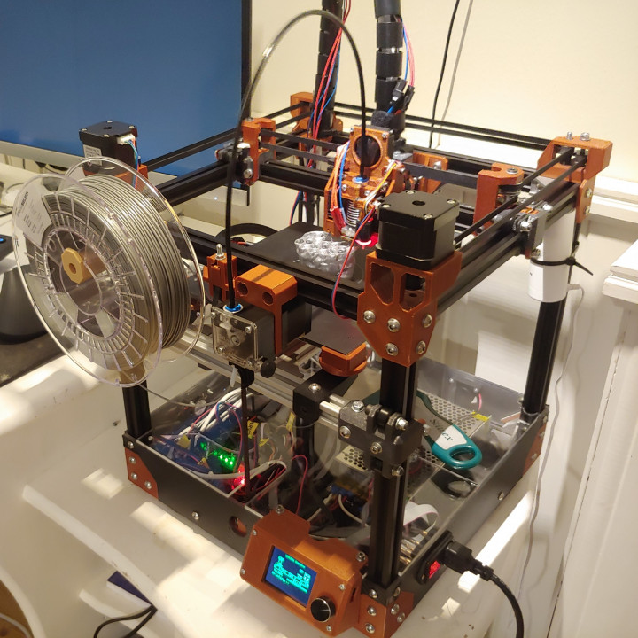 3D Printable V-Baby - Quality Engineered CoreXY 3d Printer by Roy Berntsen