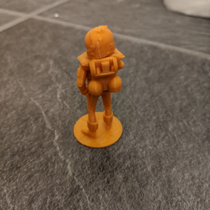 3D Printable astronaut miniature tabletop game piece by Tin Bot