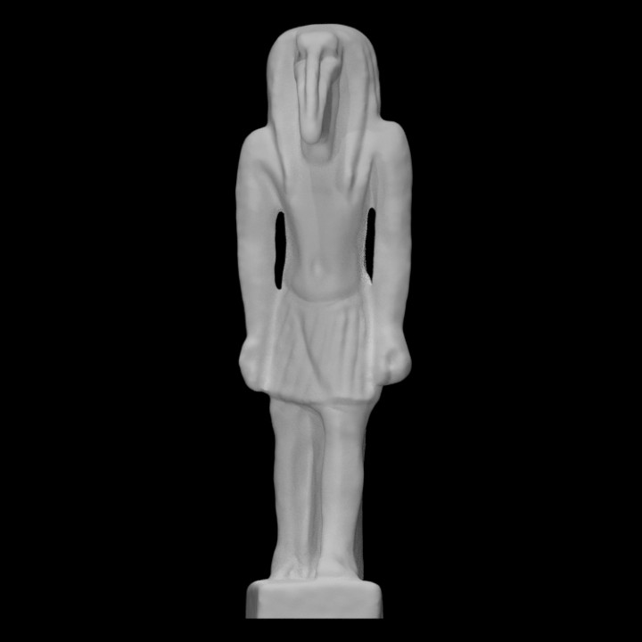 3D Printable Faience figurine of Thoth by Harvard Museum of the Ancient ...