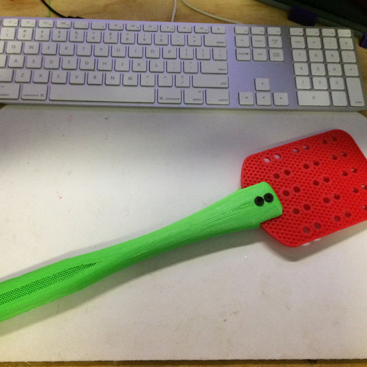3D Printable Fly Swatter by thom lamourine