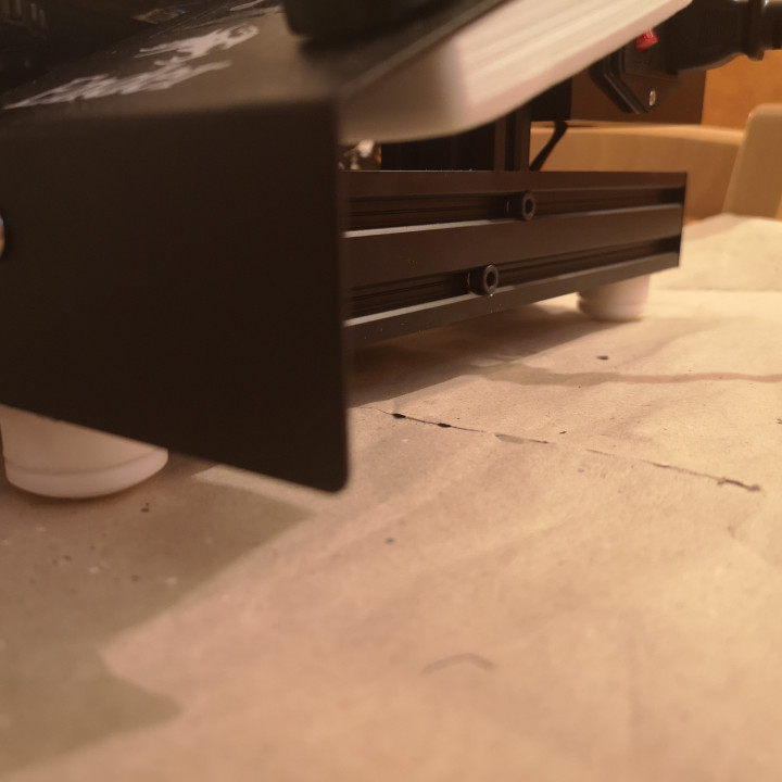3D Printable Creality Ender 3 adjustable Legs by dario