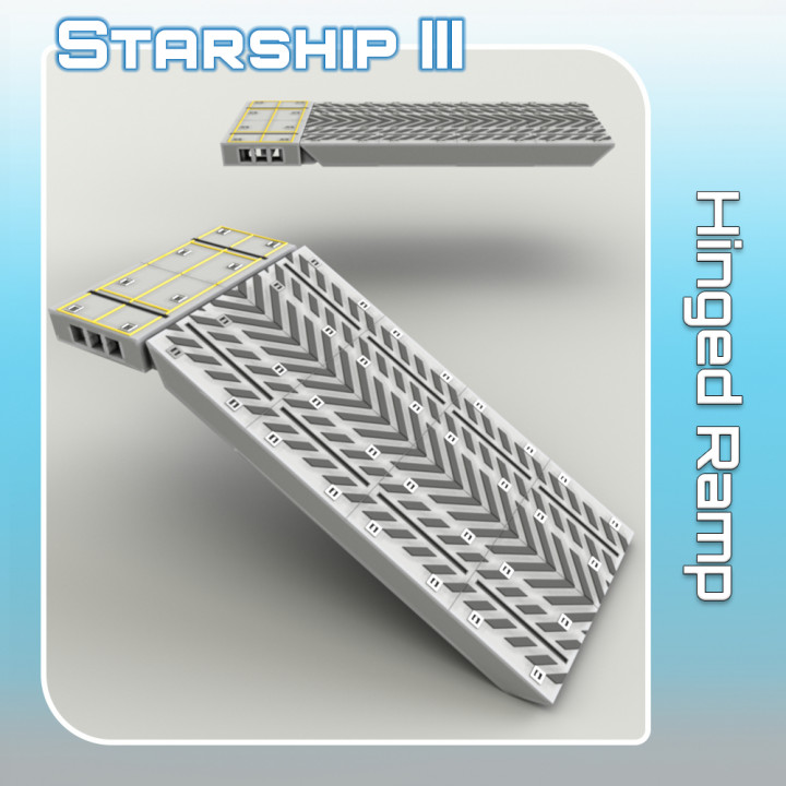 3D Printable Hinged Ramp by 2nd Dynasty
